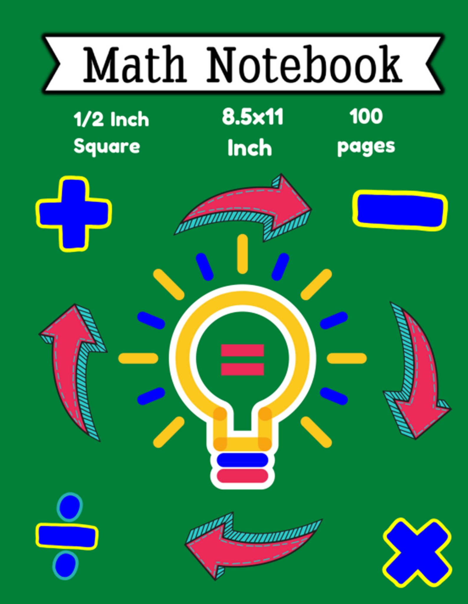 Math Notebook 1 2 Inch Squares Gn Press Unleashing Creativity